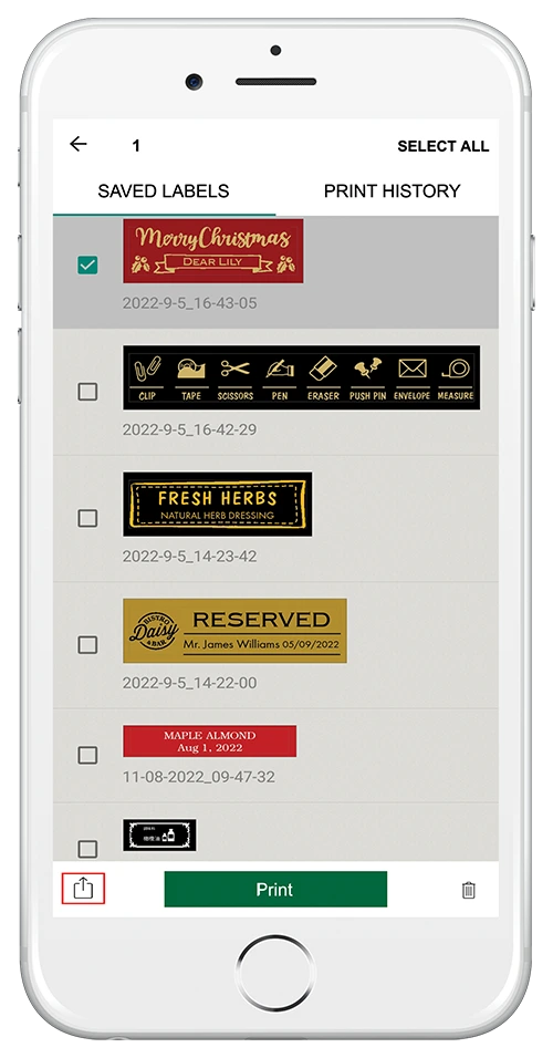 Functionality of P-touch Design&Print 2 app | Brother Philippines